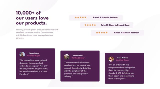 Frontend Mentor | Social Proof Section using CSS Flexbox coding challenge solution