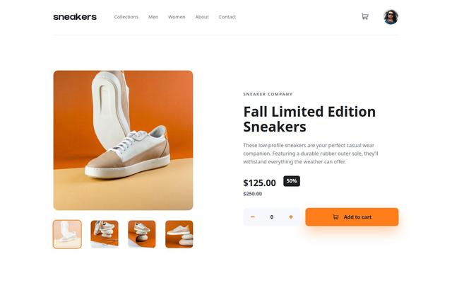 Frontend Mentor E Commerce Product Page Js Scss Coding Challenge