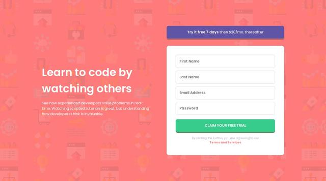 Frontend Mentor | Intro Component with Sign Up Form coding challenge solution