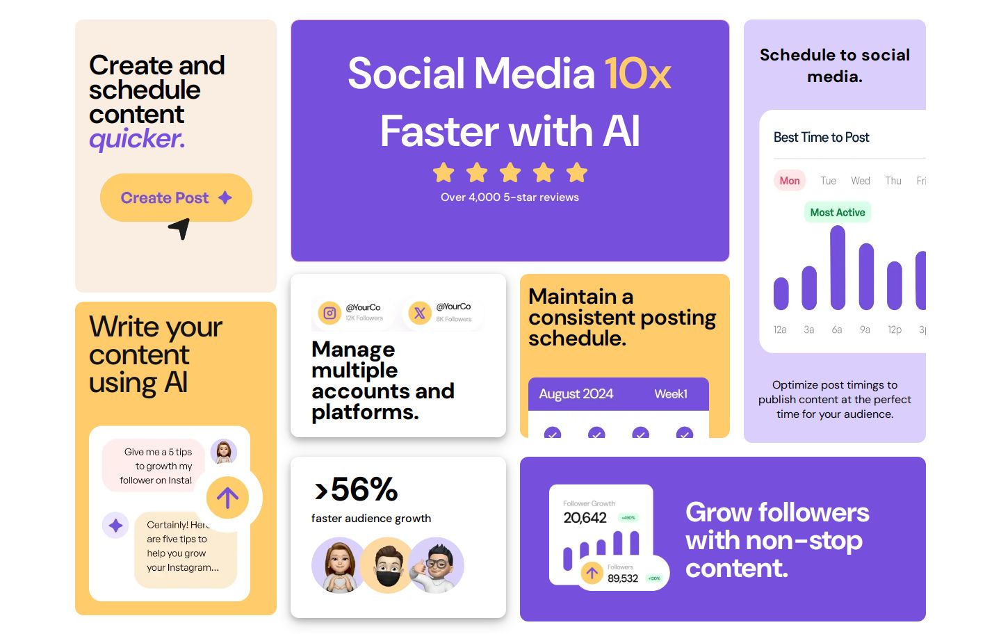 Frontend Mentor | bento grid coding challenge solution
