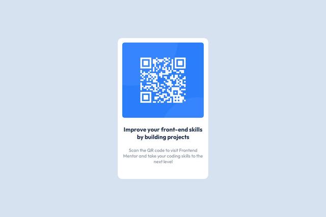 Frontend Mentor | QR code solution coding challenge solution