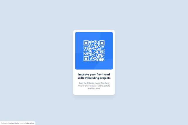Frontend Mentor | QR code component coding challenge solution