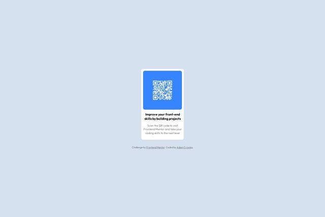 Frontend Mentor | QR code component coding challenge solution