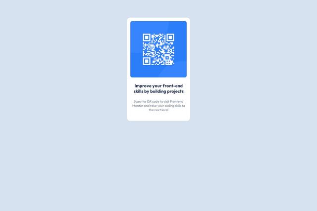 Frontend Mentor | QR code with HTML and CSS coding challenge solution