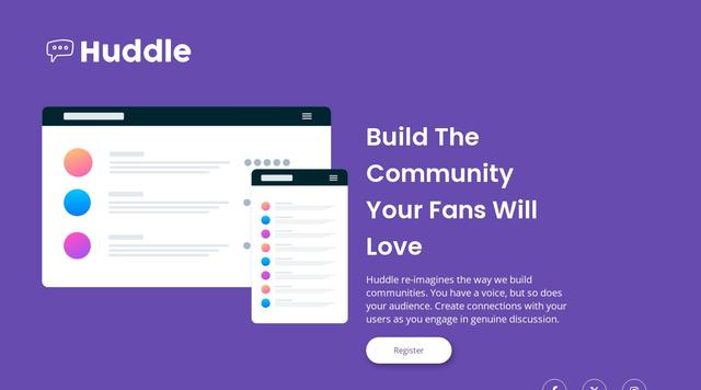 Frontend Mentor | Huddle landing page with responsive HTML CSS coding challenge solution