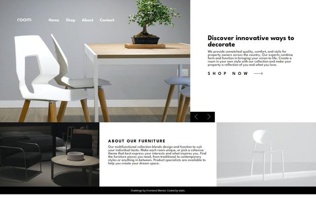 Frontend Mentor | Room home page coding challenge solution