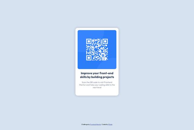 Frontend Mentor | Responsive QR Code Component coding challenge solution