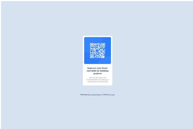 Frontend Mentor | Qr-code-component coding challenge solution