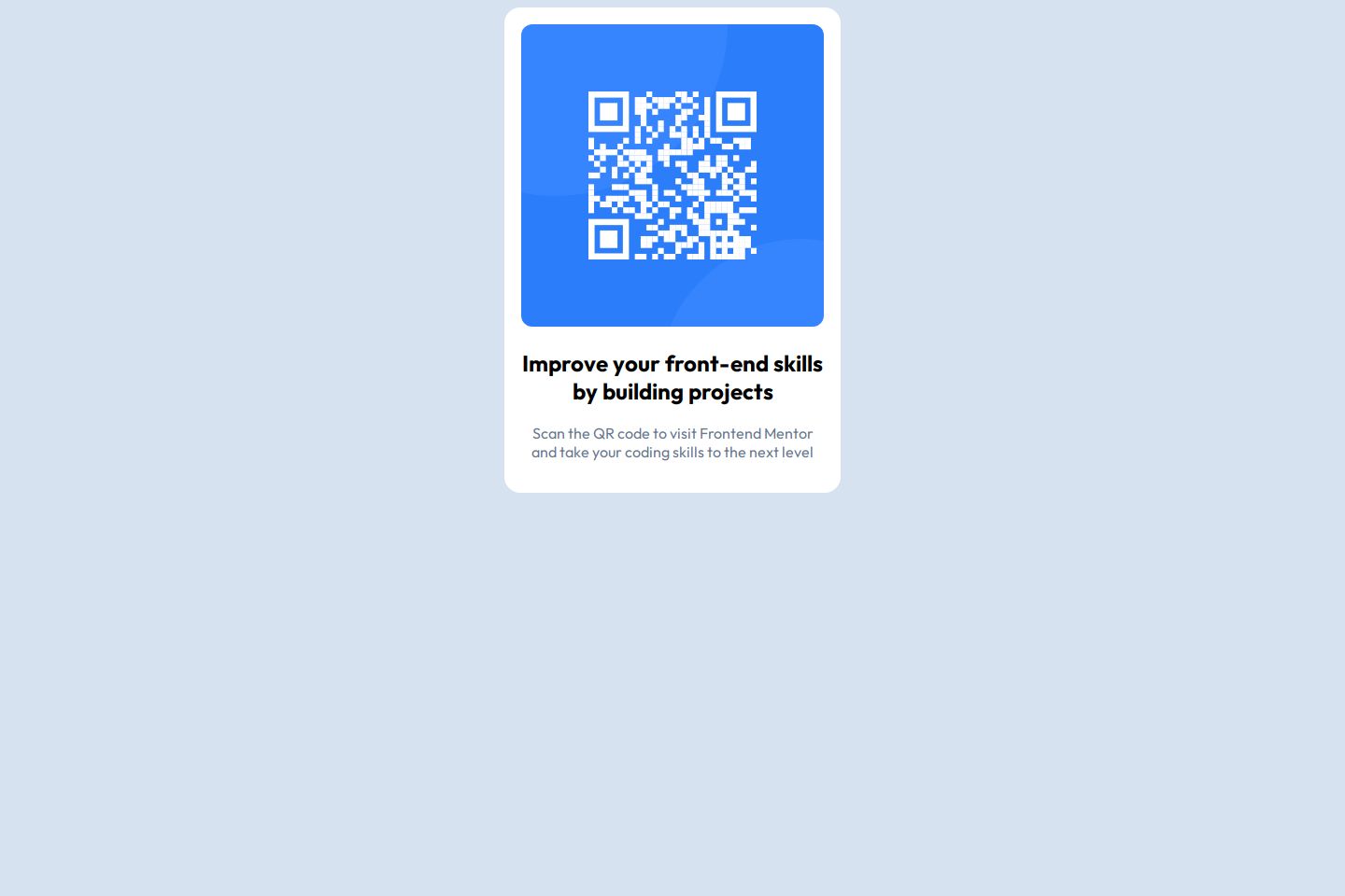 Frontend Mentor | QR Code coding challenge solution