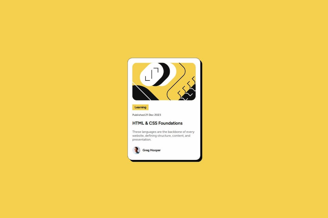 Frontend Mentor | Blog preview card using flexbox coding challenge solution