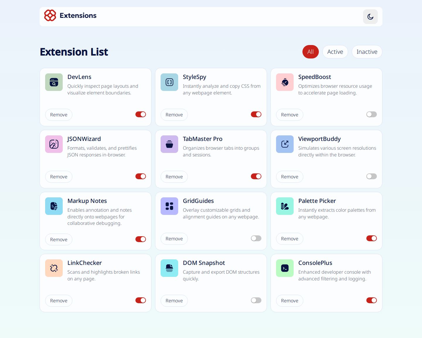 Frontend Mentor | A Responsive Angular version of the Brower Exstension ...
