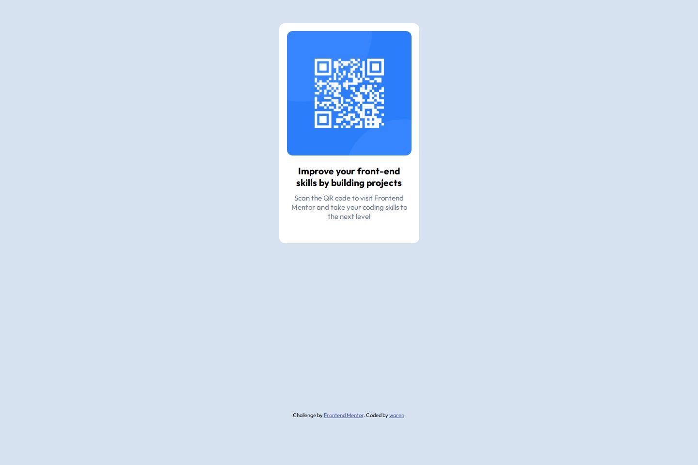 Frontend Mentor | a responsive qr code component using html and css ...