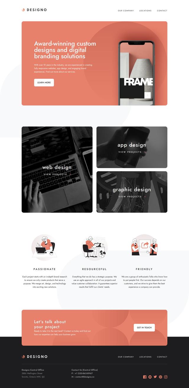 Frontend Mentor Vite React And React Router Designo Website Coding Challenge Solution
