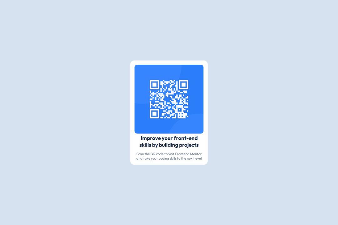 Frontend Mentor | QR Code Components using HtML and CSS coding challenge solution