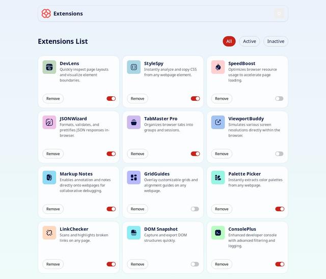 Frontend Mentor | Browser Extension Manager UI coding challenge solution