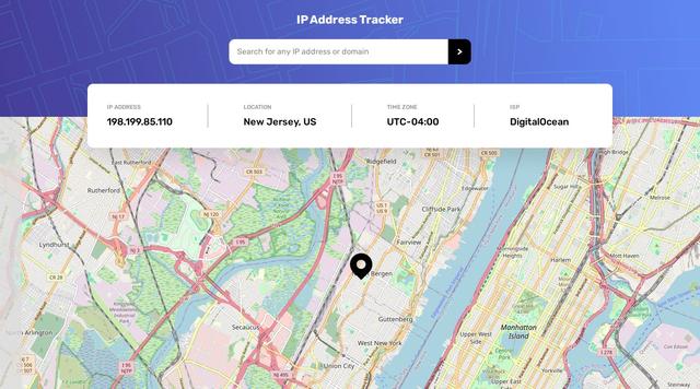 Frontend Mentor | IP Address Tracker using Vue.js coding challenge solution