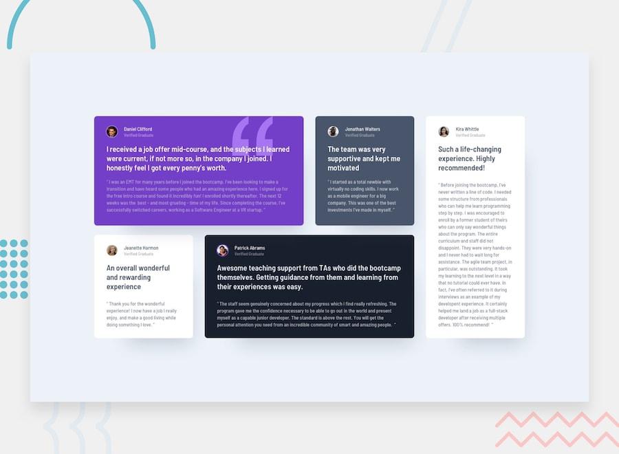 Frontend Mentor Building Responsive Layouts
