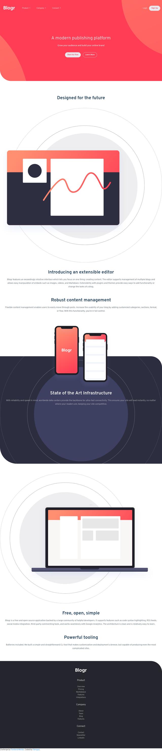 Frontend Mentor Responsive Landingpage Using Css Grid And Flexbox Coding Challenge Solution