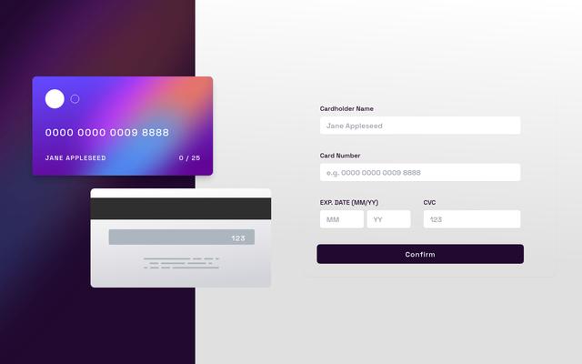 Frontend Mentor Interactive Card Detail Component React And Tailwind Css Coding Challenge Solution