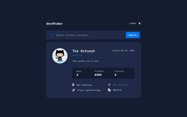 Frontend Mentor Github User Search App With React Coding Challenge