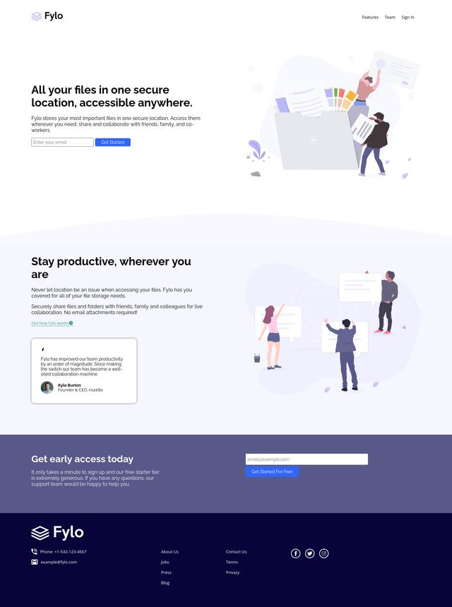 Frontend Mentor Responsive Landing Page With Css Grid And Flex Box