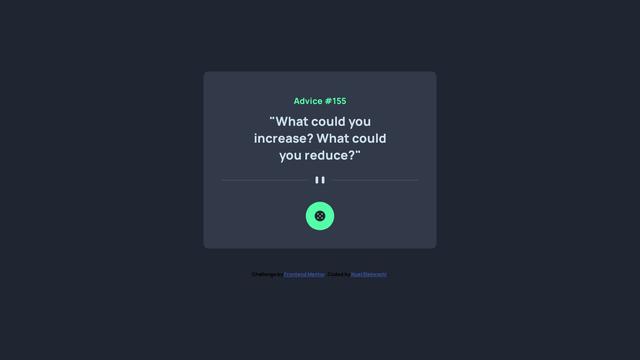 Frontend Mentor Advice Generator Using Html Css And Javascript