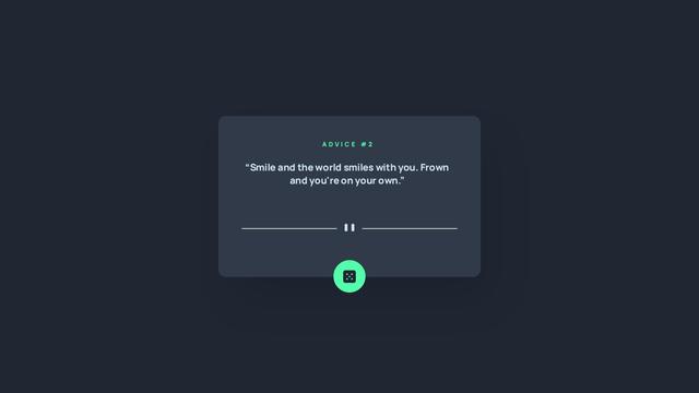 Frontend Mentor Advice Generator App Using Html Css And Javascript