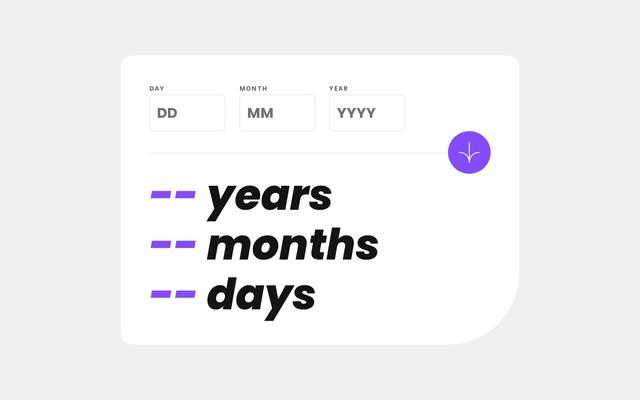 Frontend Mentor Age Calculator App Solution Using Next Js And