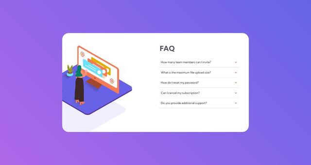 Frontend Mentor Faq Accordion Using Html And Css Coding Challenge