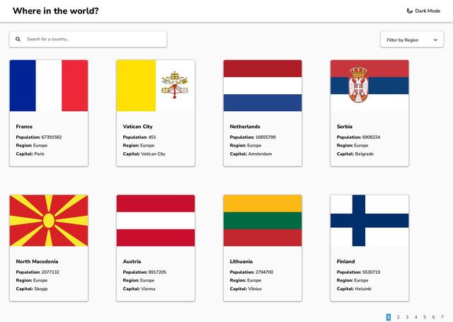 Frontend Mentor Rest Countries Html Css And Vanilla Javascript