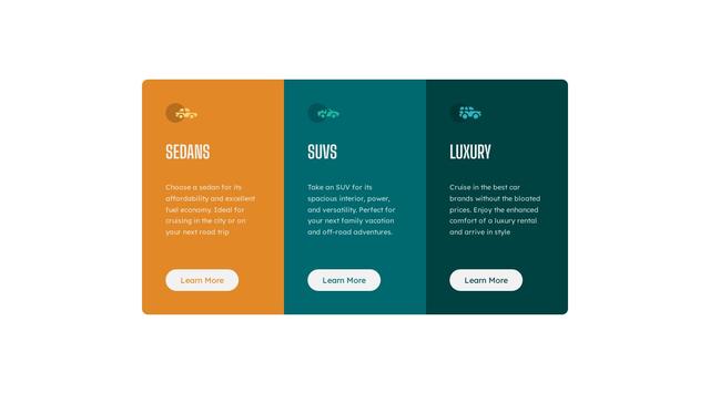 Frontend Mentor Three Column Card Component Built With React And
