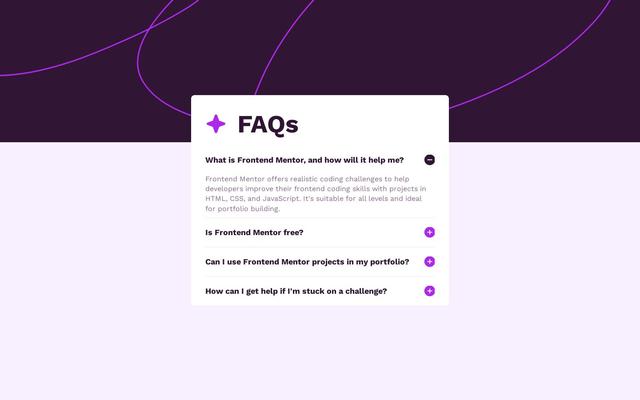Frontend Mentor Faq Accordion Using Html Css Javascript Coding