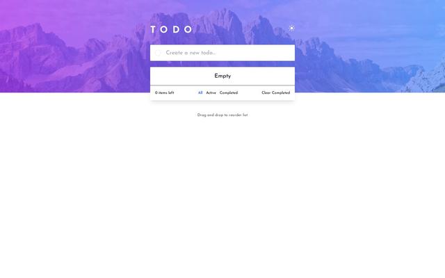 Frontend Mentor Responsive Todo Website React Redux Tailwindcss Coding Challenge Solution