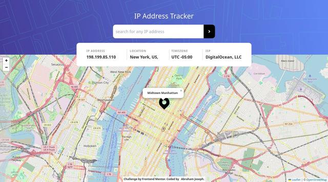 Frontend Mentor Ip Address Tracker Solution Using Tailwind Css And
