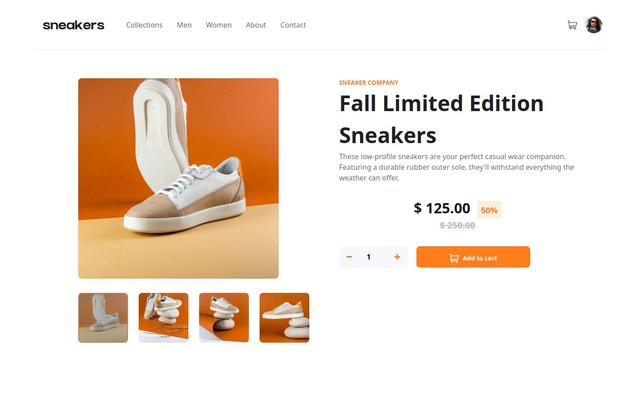 Frontend Mentor Ecommerce Product Page Built Using React Js Tailwind
