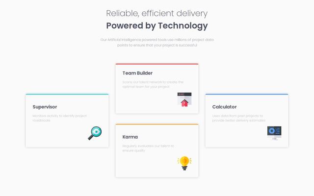 Frontend Mentor Four Card Feature Section Solution Coding Challenge