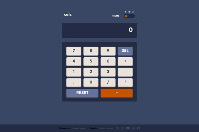 Frontend Mentor Calculator App Using Html Css And Javascript Coding Challenge Solution
