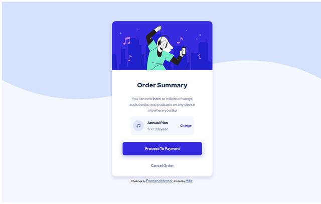 Frontend Mentor An Order Summary Component Made With Html And Css