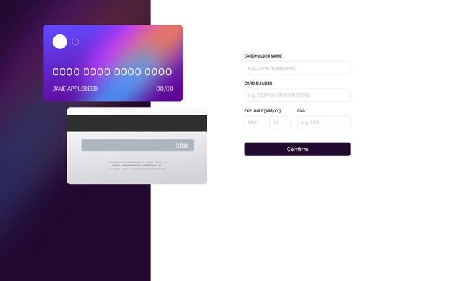 Frontend Mentor Interactive Card Details Form Using React And Scss And