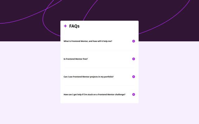 Frontend Mentor Responsive Faq Page With React And Tailwind Css