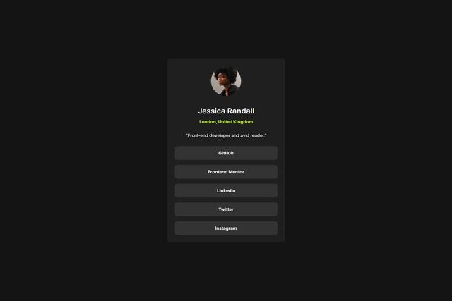 Frontend Mentor Social Links Profile Using React And Tailwind Css