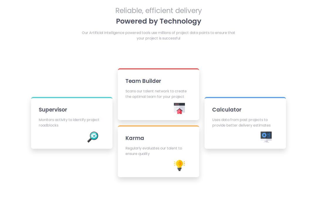 Frontend Mentor Four Card Section With Css Grid Coding Challenge Solution