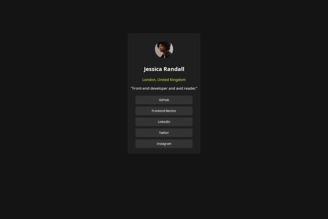 Frontend Mentor Social Links Profile Main Using Html And Css Coding