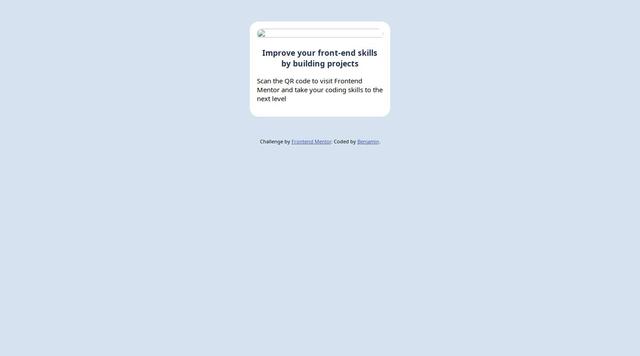 Frontend Mentor Qr Code Component Coding Challenge Solution