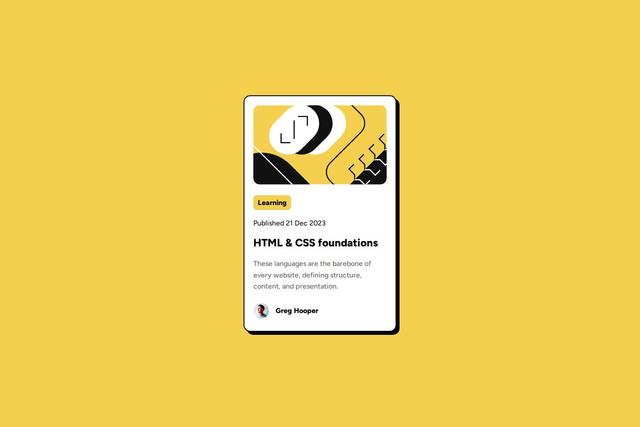 Frontend Mentor Blog Preview Card Challenge Solution Html And Css Coding Challenge Solution