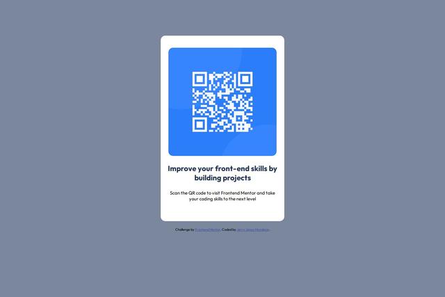 Frontend Mentor Qr Component Made With Html And Css Coding Challenge