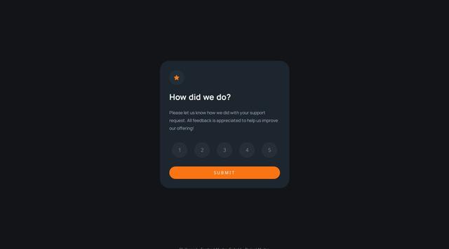Frontend Mentor Interactive Rating Component Solution Coding