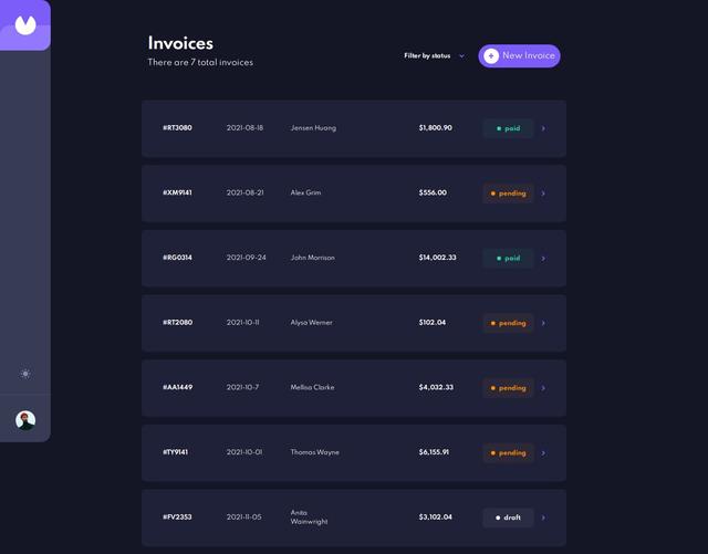 Frontend Mentor Invoice App Built With Angular And Bootstrap 5