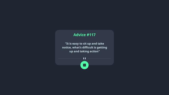 Frontend Mentor Advice App Using Vanilla Css And Javascript Coding