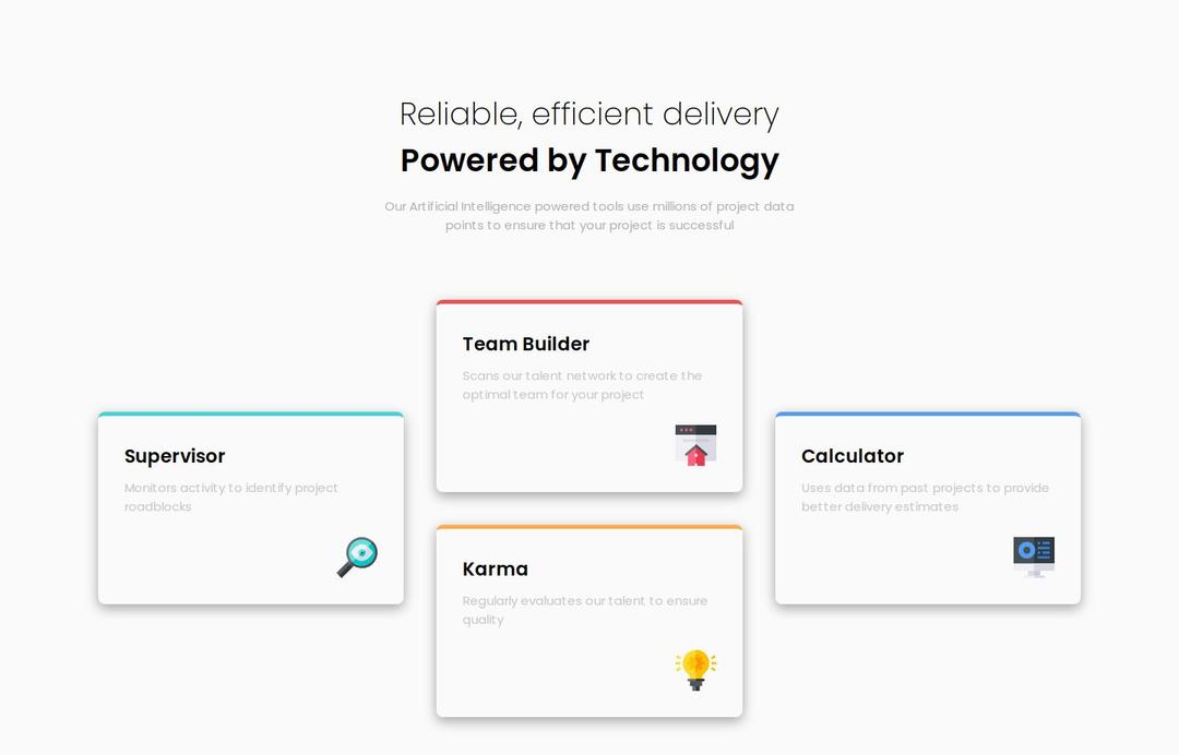 Frontend Mentor Responsive Four Card Feature Section Using Html And Css Coding Challenge Solution